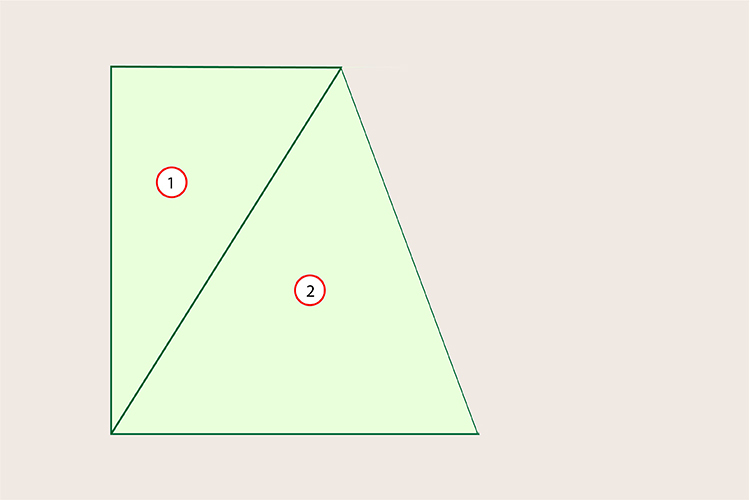 A square is effectively 2 triangles s0 180x2 is 360