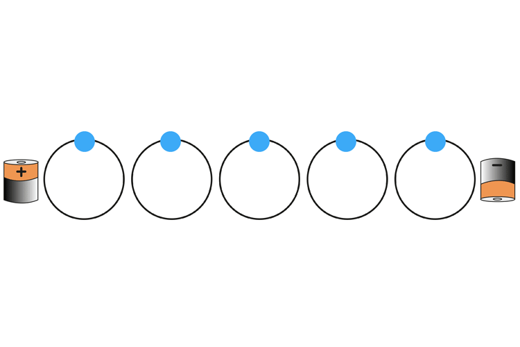 path of the +ve charge