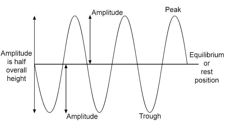 amplitude (transverse wave) - Mammoth Memory definition